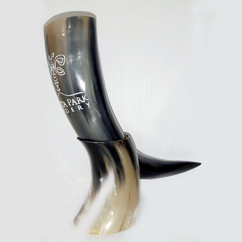 Mead Drinking Horns with Stand - Amrita Park Meadery